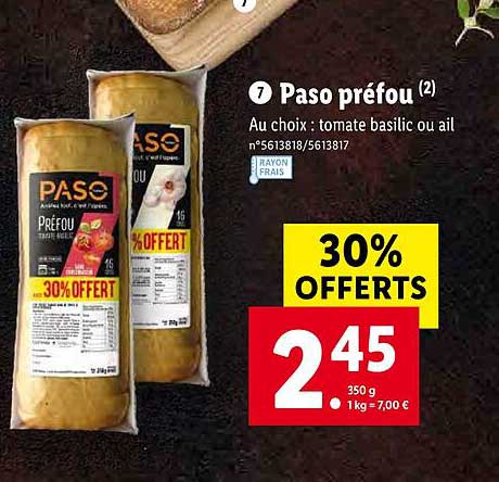 Promo Paso Préfou chez Lidl - iCatalogue.fr