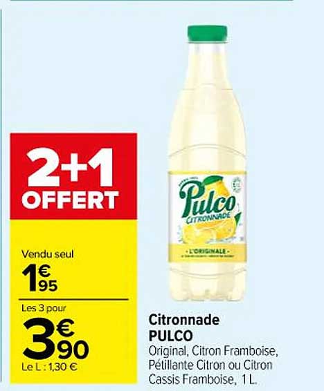 Promo Citronnade Pulco chez Carrefour Market - iCatalogue.fr