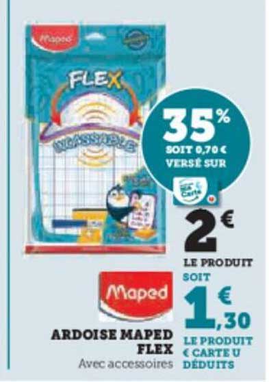 Promo Ardoise Maped Flex chez Hyper U - iCatalogue.fr