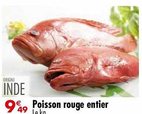 Promo Poisson Rouge Entier chez Carrefour Market - iCatalogue.fr