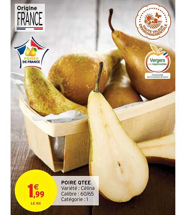 Promo Poire Qtée chez Intermarché - iCatalogue.fr