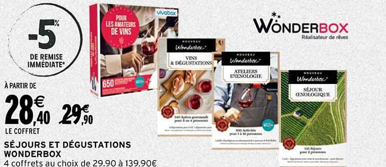 Promo Séjours Et Dégustations Wonderbox chez Intermarché - iCatalogue.fr