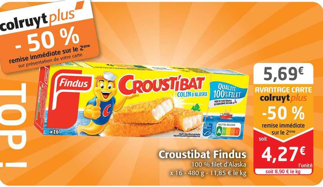 Promo Croustibat Findus chez Colruyt - iCatalogue.fr