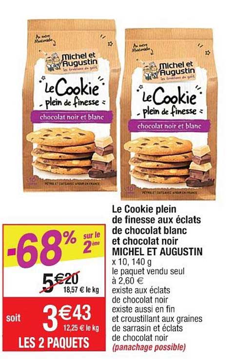 Promo Le Cookie Plein De Finesse Aux éclats De Chocolat Blanc Et ...