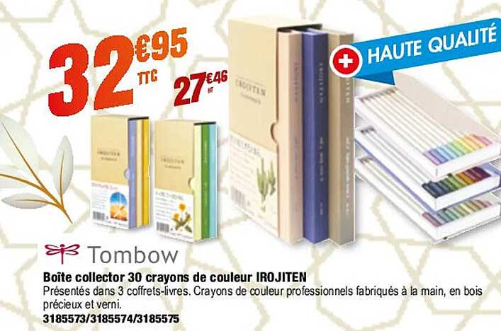 Promo Boîte Collector 30 Crayons De Couleur Irojiten Tombow chez Plein ...