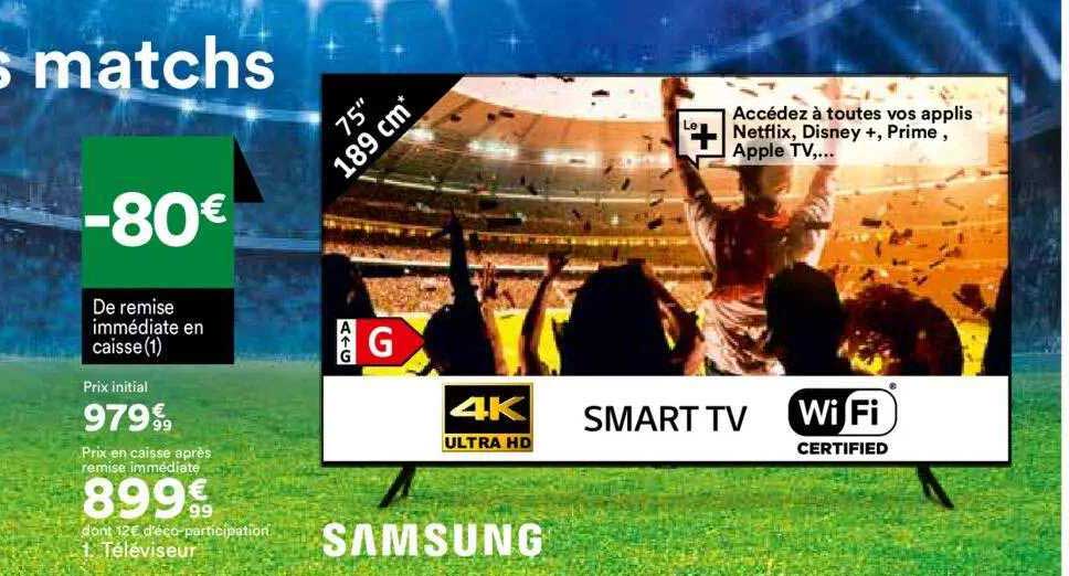 Promo Téléviseur Samsung chez BUT - iCatalogue.fr