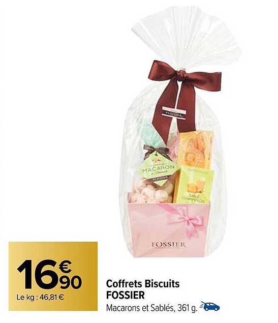 Promo Coffrets Biscuits Fossier chez Carrefour - iCatalogue.fr