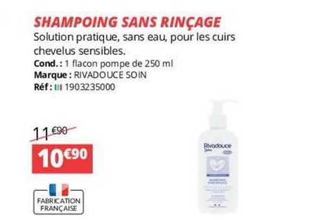 Promo Shampoing Sans Rinçage chez Distri Club Médical - iCatalogue.fr