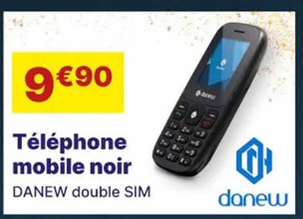 Promo Téléphone Mobile Noir Danew chez Carter-Cash - iCatalogue.fr