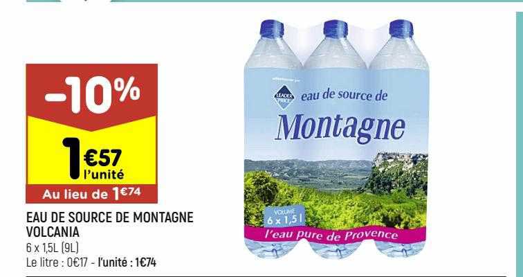 Offre Eau De Source De Montagne D'auvergne Carrefour Classic' chez ...