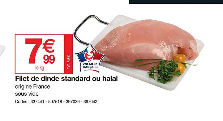 Promo Filet De Dinde Standard Ou Halal chez Promocash - iCatalogue.fr