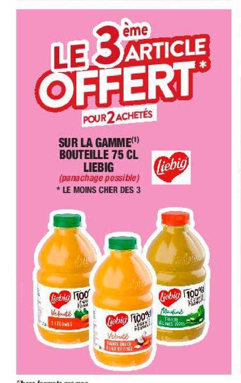 Promo La Gamme Bouteille 75cl Liebig chez Migros France - iCatalogue.fr