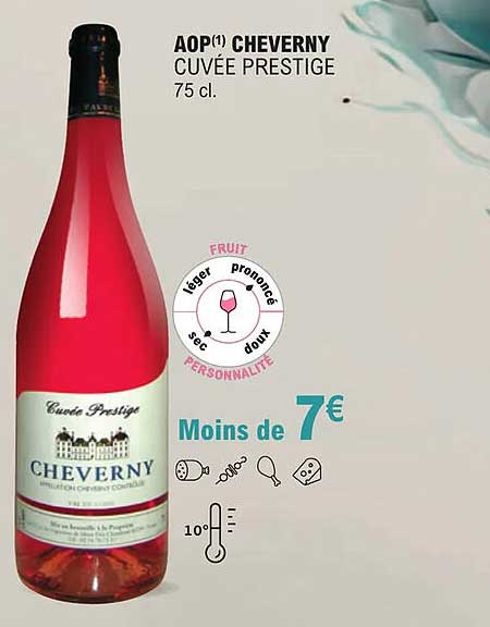 Promo Aop Cheverny Cuvée Prestige chez E.Leclerc - iCatalogue.fr