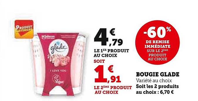 Promo Bougie Glade chez Super U - iCatalogue.fr