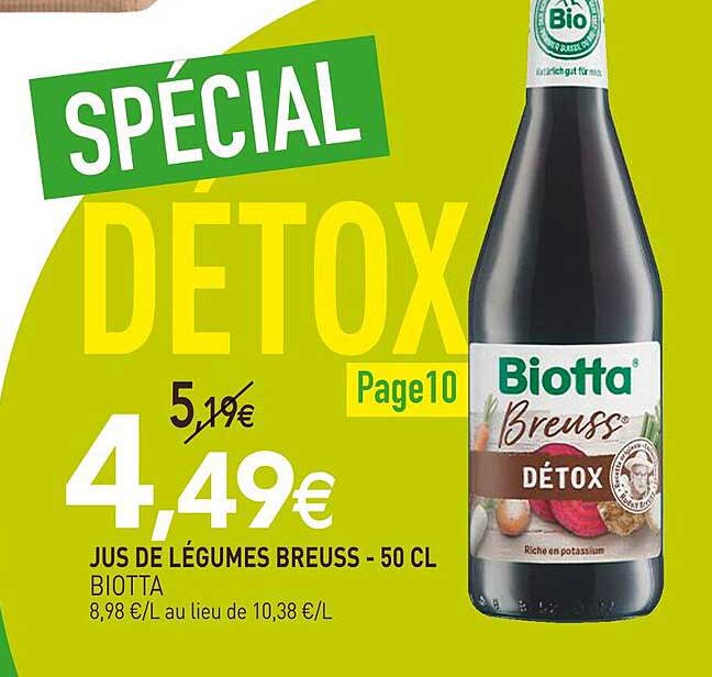 Promo Jus De Légumes Breuss - 50 Cl Biotta chez NaturéO - iCatalogue.fr