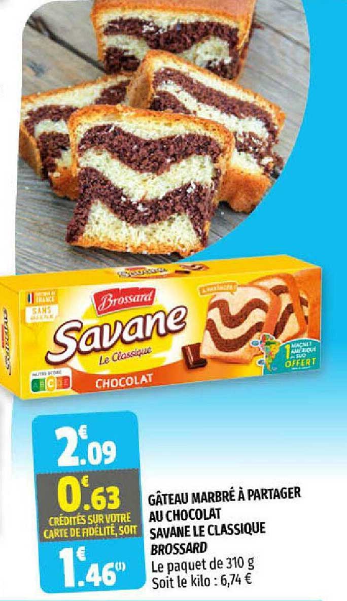 Promo Gâteau Marbré à Partager Au Chocolat Savane Le Classique Brossard ...