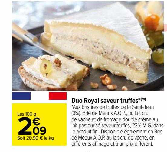 Promo Duo Royal Saveur Truffes chez Carrefour - iCatalogue.fr