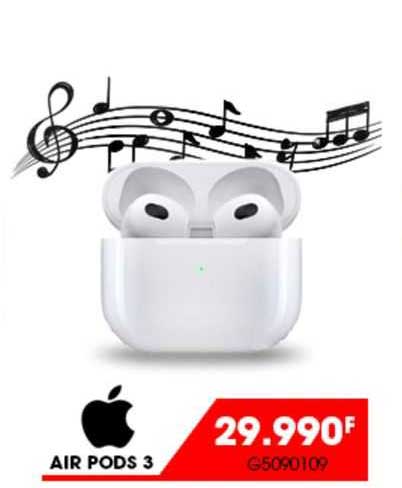 Promo Air Pods 3 chez Gitem - iCatalogue.fr