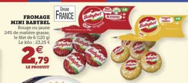 Promo Fromage Mini Babybel chez Super U - iCatalogue.fr