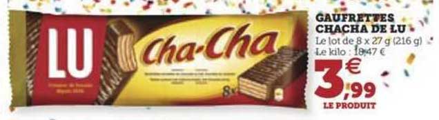 Promo Gaufrettes Chacha De Lu chez Super U - iCatalogue.fr