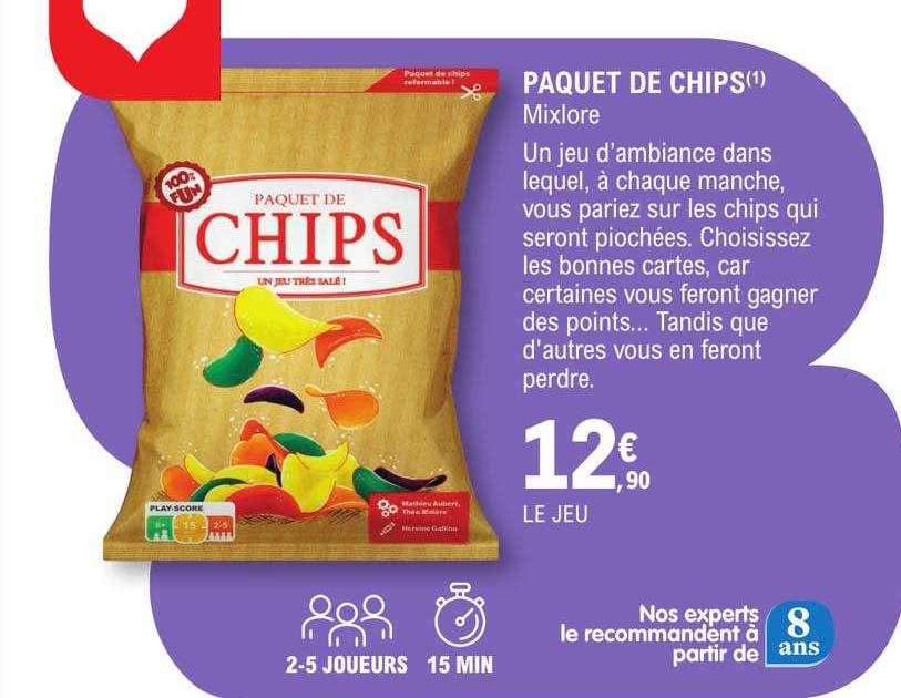 Promo Paquet De Chips Mixlore chez E.Leclerc - iCatalogue.fr