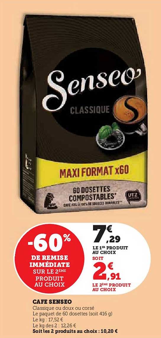 Promo Café Senseo chez Super U - iCatalogue.fr