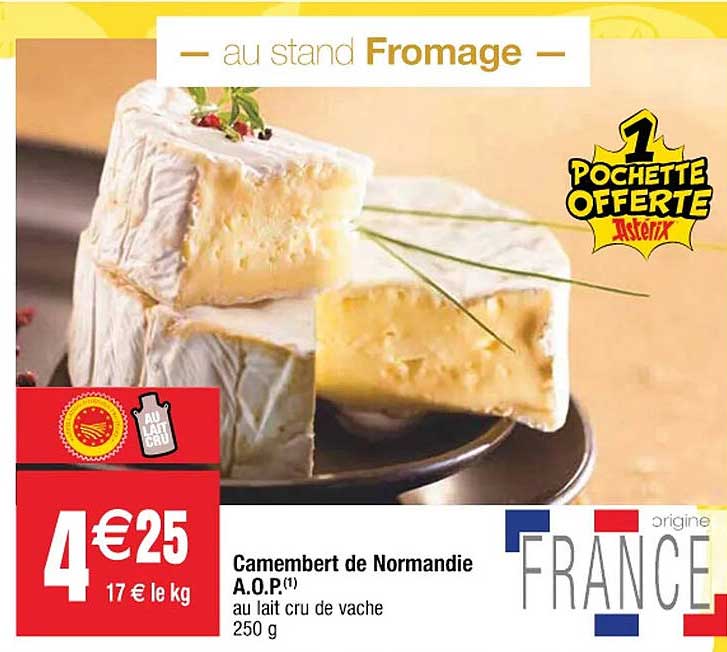 Promo Camembert De Normandie A.o.p. chez Cora - iCatalogue.fr