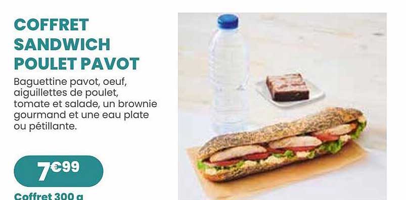 Promo Coffret Sandwich Poulet Pavot chez Flunch - iCatalogue.fr
