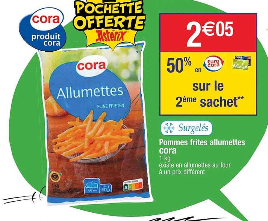 Promo Pommes Frites Allumettes Cora chez Cora - iCatalogue.fr