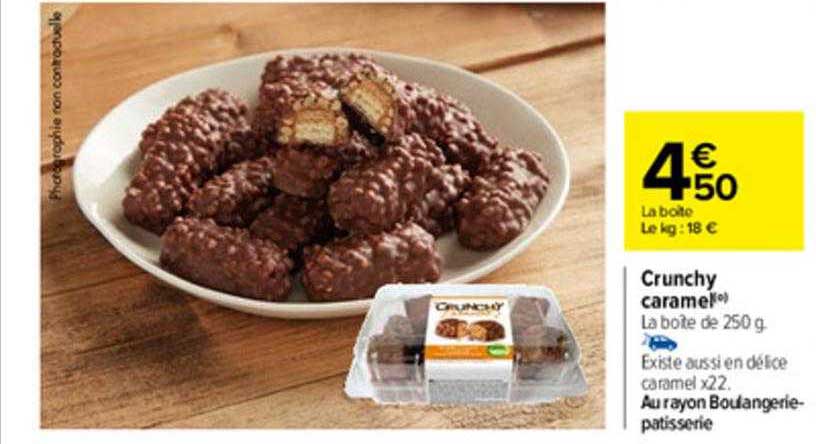 Offre Crunchy Caramel chez Carrefour