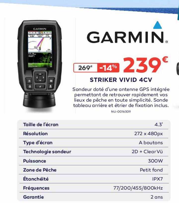 Promo Striker Vivid 4cv Garmin chez Cabesto - iCatalogue.fr