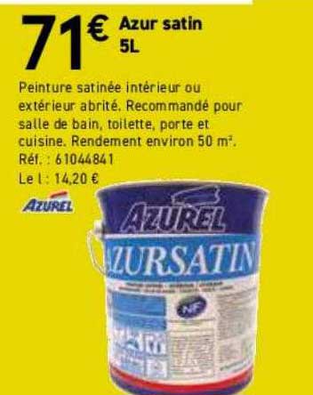 Promo Azur Satin 5l Azurel chez Mr Bricolage - iCatalogue.fr