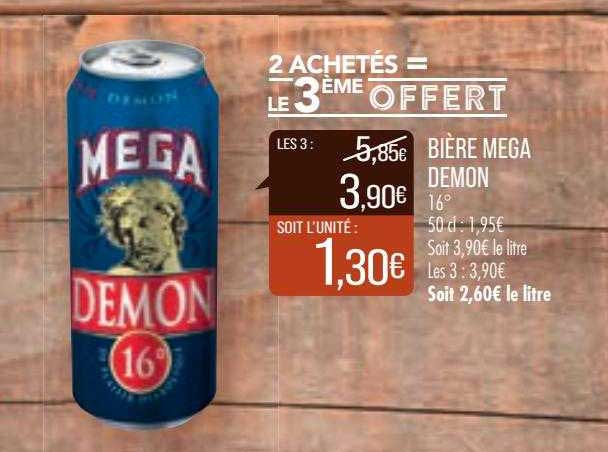 Promo Bière Mega Demon chez Match - iCatalogue.fr