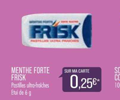 Promo Menthe Forte Frisk Pastilles Ultra-fraîches Etui chez Match ...