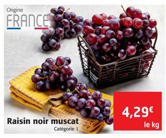 Promo Raisin Noir Muscat chez Colruyt - iCatalogue.fr