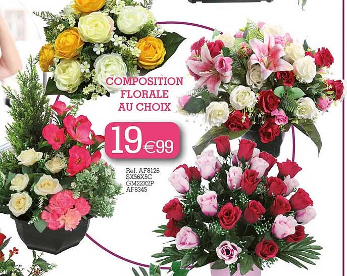 Promo Composition Florale Au Choix chez KANDY - iCatalogue.fr