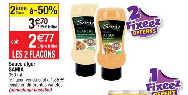 Promo Sauce Alger Samia chez Cora - iCatalogue.fr