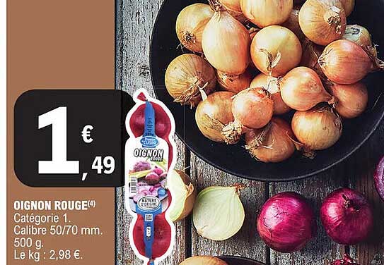 Promo Oignon Rouge chez E.Leclerc - iCatalogue.fr