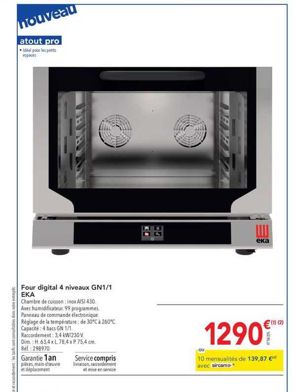 Promo Four Digital 4 Niveaux Gn1/1 Eka chez METRO - iCatalogue.fr