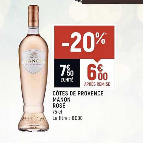 Promo Côtes De Provence Manon Rosé chez Spar - iCatalogue.fr