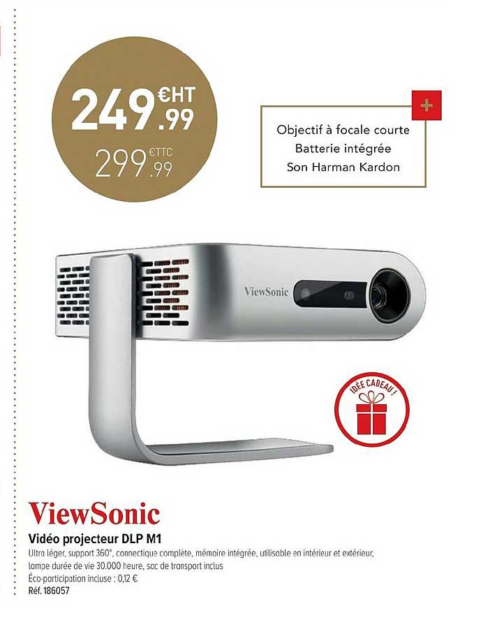 Promo Vidéo Projecteur Dlp M1 Viewsonic chez Top Office - iCatalogue.fr