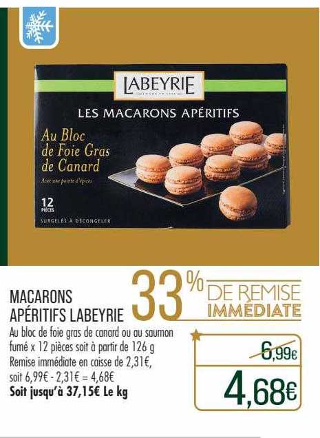 Promo Macarons Apéritifs Labeyrie chez Match - iCatalogue.fr