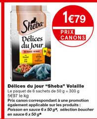 Promo Délices Du Jour "sheba" Volaille chez Monoprix - iCatalogue.fr