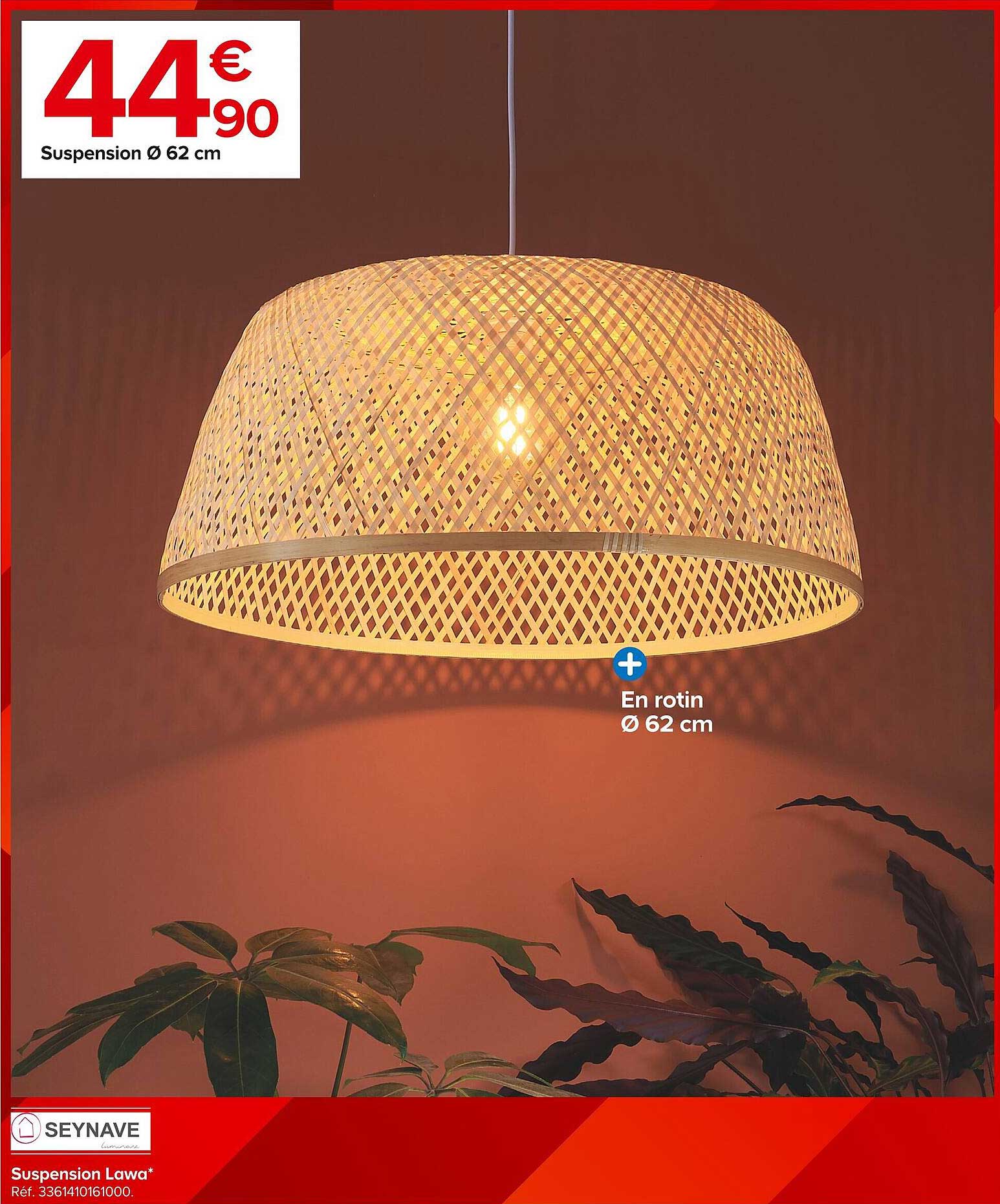 Promo Suspensioin ø 62 Cm Lawa Seynave chez Castorama - iCatalogue.fr