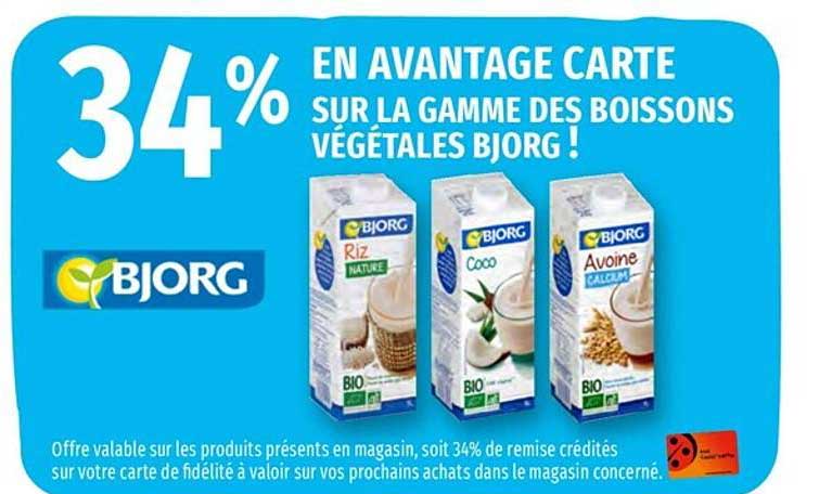 Promo La Gamme Des Boisson Végétales Bjorg ! chez Coccinelle Express ...