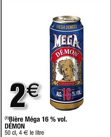 Promo Bière Méga 16% Vol. Démon chez Cora - iCatalogue.fr