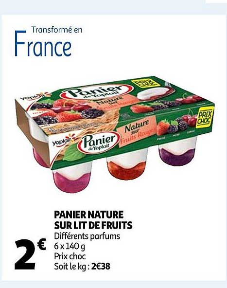 Promo Panier Nature Sur Lit De Fruits chez Auchan - iCatalogue.fr