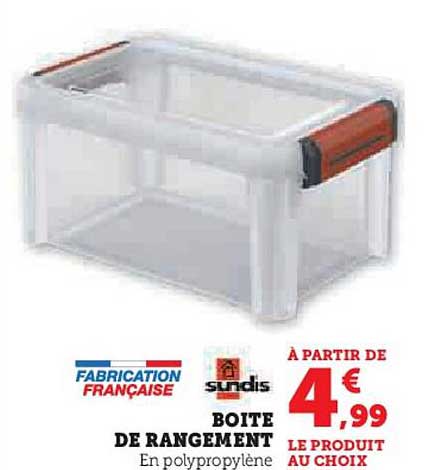 Promo Boîte De Rangement Sundis chez Hyper U - iCatalogue.fr