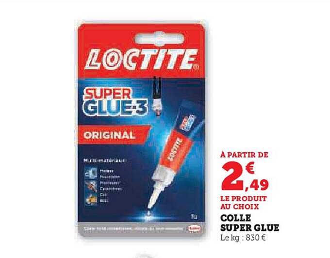 Promo Colle Super Glue Loctite chez Hyper U - iCatalogue.fr