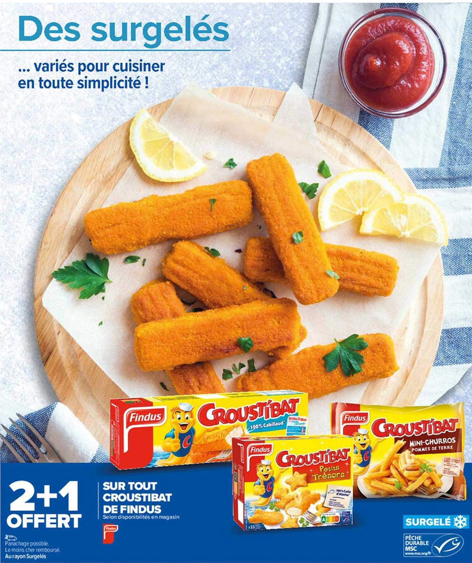Offre Croustibat De Findus chez Carrefour